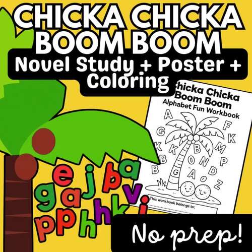 Chicka Chicka Boom Boom Coloring and Activities Alphabet Worksheets Pre ...