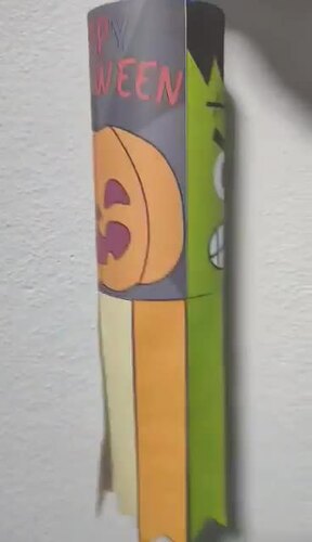 Halloween Crafts Windsock Frankenstein Jack-o-Lantern Coloring ...