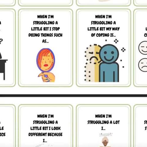 Safety Planning Card Game coping skills cards by Child Wellbeing Tools