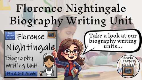 Florence Nightingale Biography Project & Writing Unit | 5th Grade & 6th ...