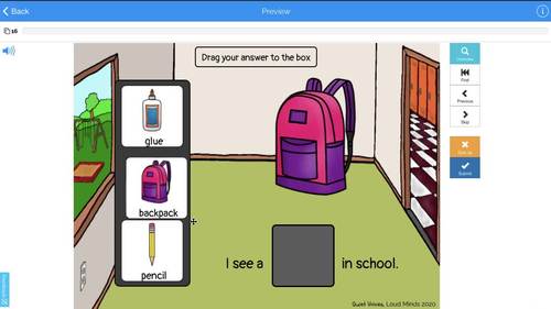Back to School Vocabulary | Boom Cards™ | Distance Learning | TPT