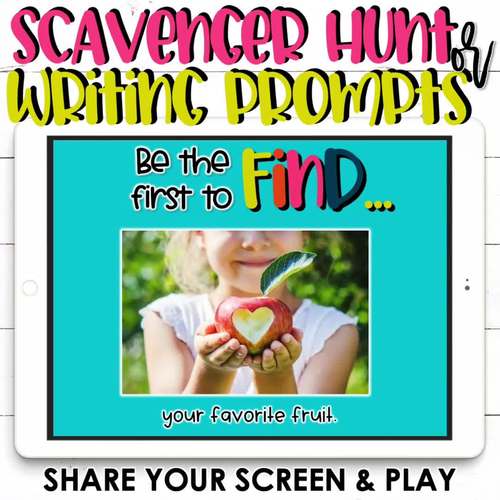 End of the Year Virtual Scavenger Hunt and Writing Prompts | Morning Work
