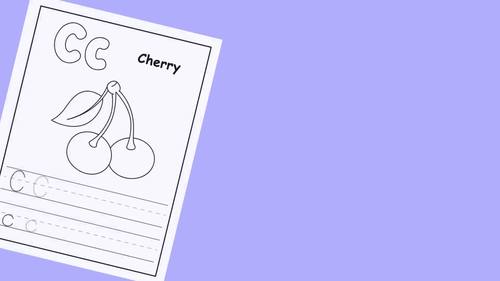 Fruits Alphabet Coloring Pages by LittleFelixShop | TPT