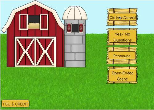 Farm Activity Boom Card Deck for Speech and Language Therapy | TPT