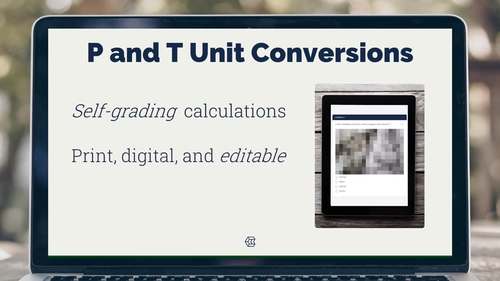 Gas Pressure Temperature Unit Conversions Print, Digital, and Editable ...