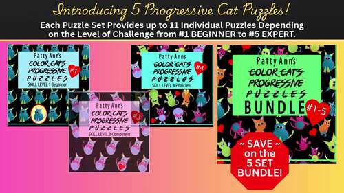Visual Discrimination Puzzles for Autism & Special Ed | Cat Theme ...