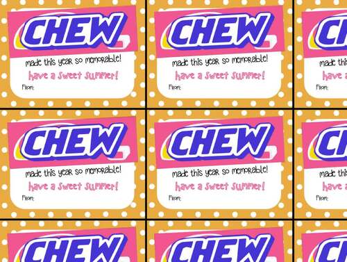 Hi-Chew End of Year (EOY) Gift Tag- Chew made this year so memorable!