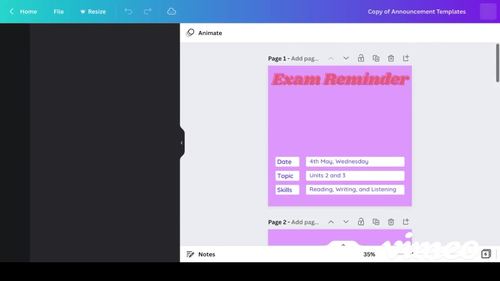 Classroom Announcements - Colourful, Editable Classroom Templates