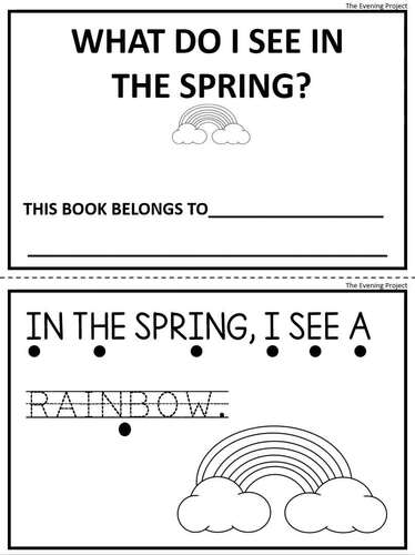 SPRING-THEMED EMERGENT READER FOR K AND SPECIAL EDUCATION | TPT