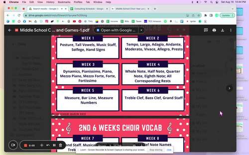 Middle School Choir Year Long Lesson Plans and Games by The Choir Queen