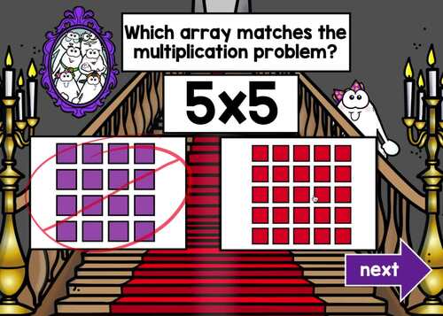 Halloween Beginning Multiplication Boom ™ Cards Digital Math Escape Room
