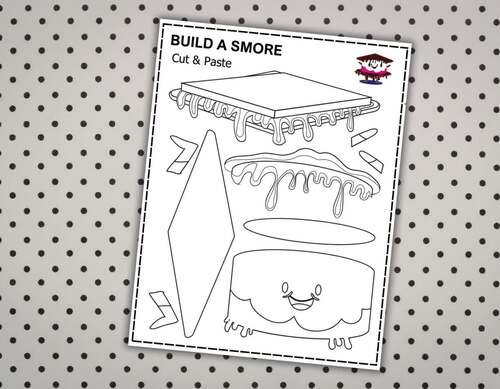 S’mores Craft Activity | Summer Camping Cut & Paste Craft for Kids