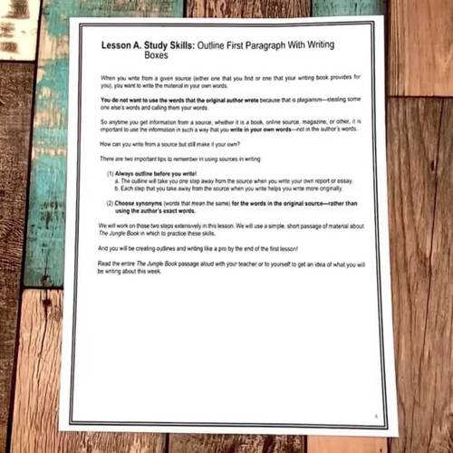 Writing Activities for a Month | Mowgli Series Level II | TpT