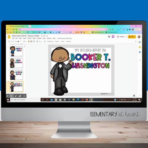 Black History Month Research - Paper and Digital by Elementary at HEART