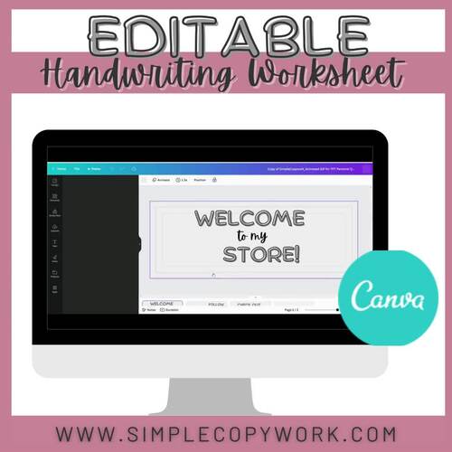 Rotating Animated Personal Quote Box for TPT Store, Personalize in Canva