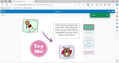 Core Word of the Week: PUT Printable & Digital Activities by Petite ...
