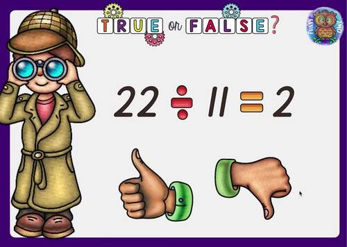 SINGLE DIGIT DIVISION BOOM CARDS DRILLS TRUE OR FALSE DIVIDE BY 11 & 12 ...