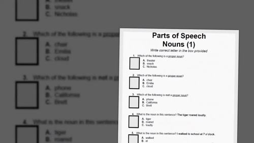 Nouns Printables: Common, Proper, Compound, Collective in UK and AUS ...