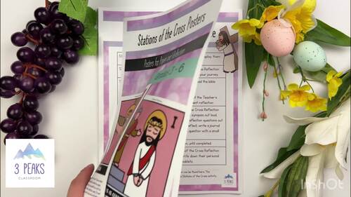 Stations of the Cross POSTERS for Reflection and Prayer - Grades 3-6