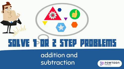Solve 1 and 2 step problems with addition and subtraction. by Juan Moreno