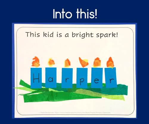 Christmas Winter Holiday Name Crafts Cut and Paste with 2D Shapes Editable