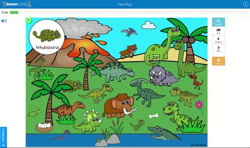 [A] MATCHING Picture Hunt Boom Cards™ | Dinosaurs (With Audio) by Ever ...