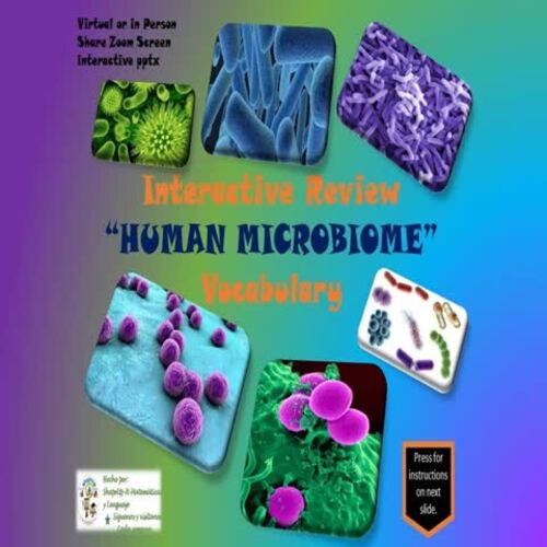 Science Human Microbiome Vocabulary Memory Game | TPT