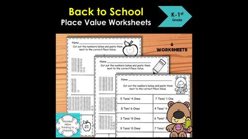 Back to School Place Value Worksheets by Mistakes Allow Thinking to Happen