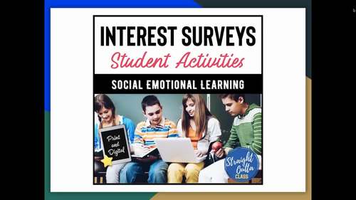 Digital Student Interest Surveys Bundle SET 1 | Google Classroom