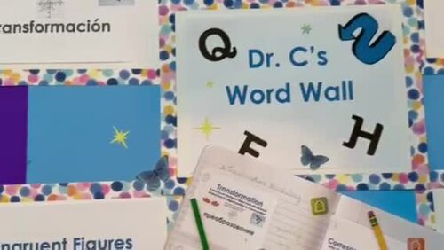 Basic Algebra Word Wall: English to Russian by ESL Word Wall Doctor