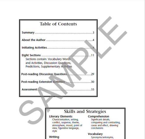Snow Bound Novel Units® Teacher Guide Novel Study | TPT