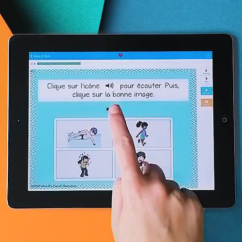 French listening activity ER VERBS BOOM CARDS: LES VERBES DU PREMIER GROUPE