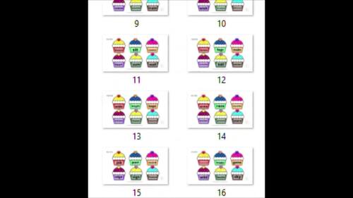 Sight Word Cupcakes - Fry's Sixth 100 Words by Penny Saving Mum | TPT