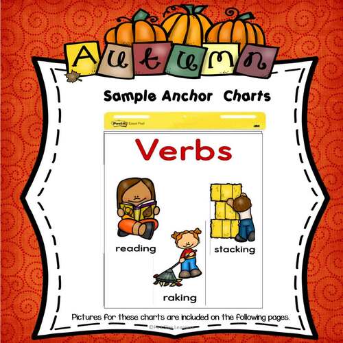 Fall Nouns | Verbs | Adjectives | Sequencing Centers and Worksheets