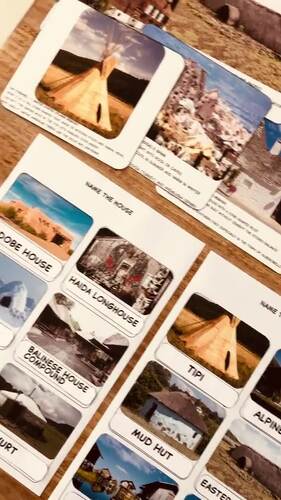 Traditional Houses Around the World | Montessori Geography Cards ...