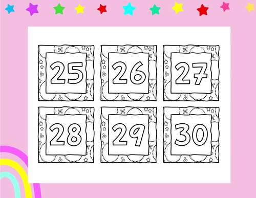 Printable Number Flashcards. Number Spots, Number Labels, Number Stickers