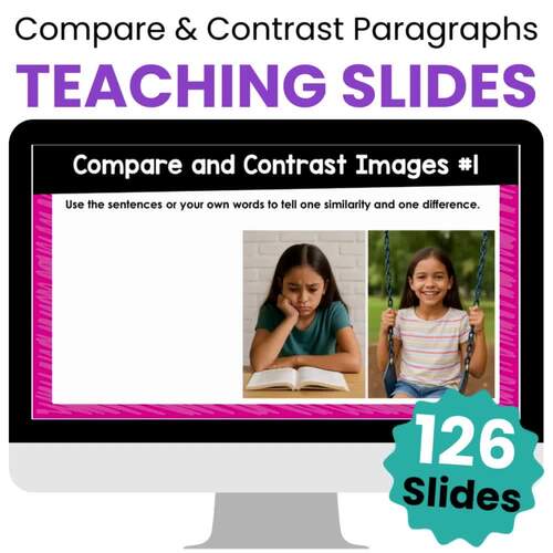 Writing Compare and Contrast Paragraphs - Teaching Slides & Notes for ...