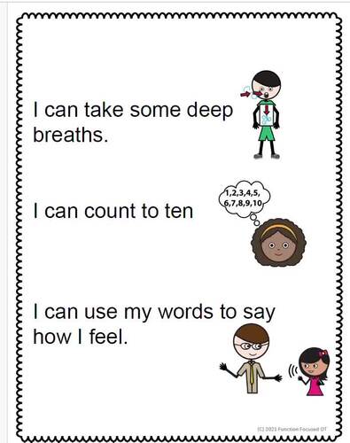 Anger Social Story - "When I Feel Angry" - Coping Tools for Regulation