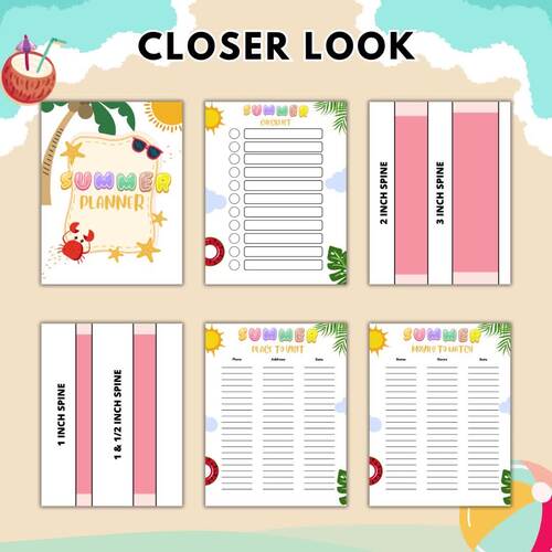 Summer Planner | Chore Chart | Reading Tracker | Summer Activties | Jar ...