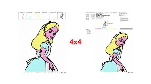 Alice In Wonderland Alice Various Classic Standing And Curtsying ...
