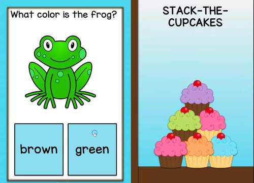 Cupcake Hunt Game Color Words for Google Classroom™ | TPT