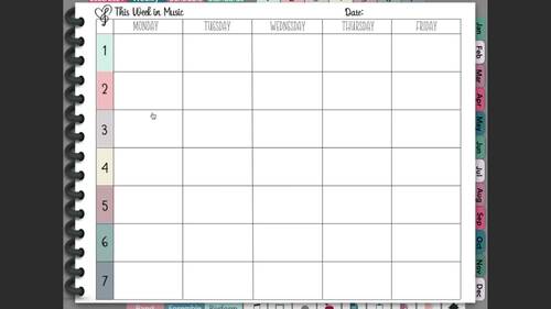 High School Music Teacher Digital Planner 2023-2024 by Making Music Matter
