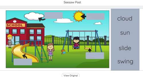 Seesaw ~ Labeling ~ Back to School by The Happy Camper | TpT