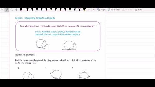 Results For Intersecting Chords Tpt