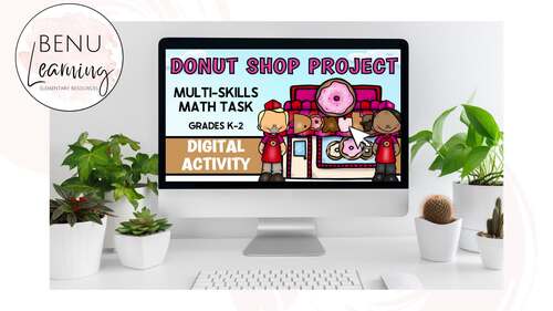 Donut Shop Project, End of Year Digital Math Task, Google Slides™
