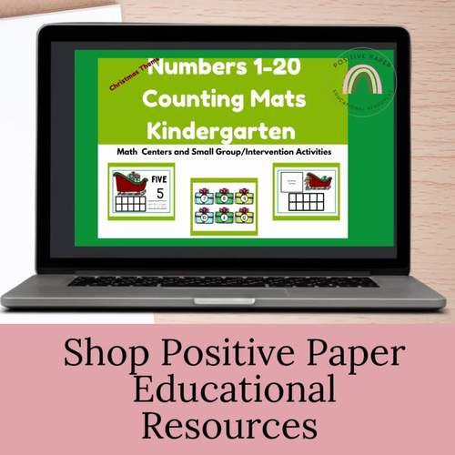 Numbers 1-20 Counting Mats for Kindergarten Holiday Themed | TPT