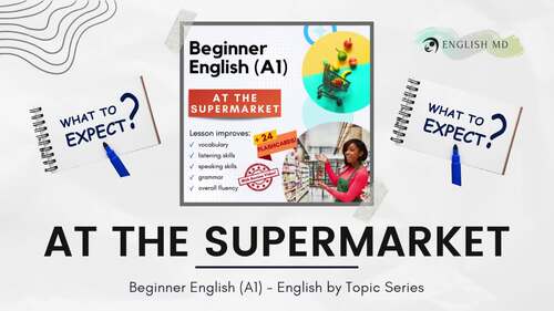 At the Supermarket | Vocabulary & Dialogues | Beginner ESL for All Ages ...