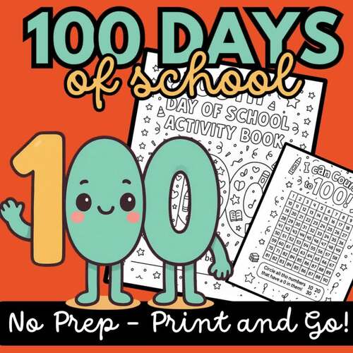 100th Days of School Countdown | Printable Activity Worksheets for K-3