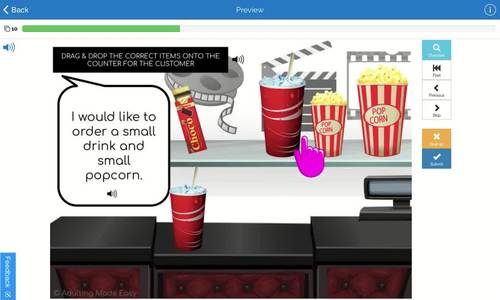 Movie Theater Concessions Stand Drag & Drop Boom Cards | TPT