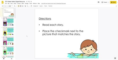 Water Safety for Summer and End of Year Digital Activity | Distance ...